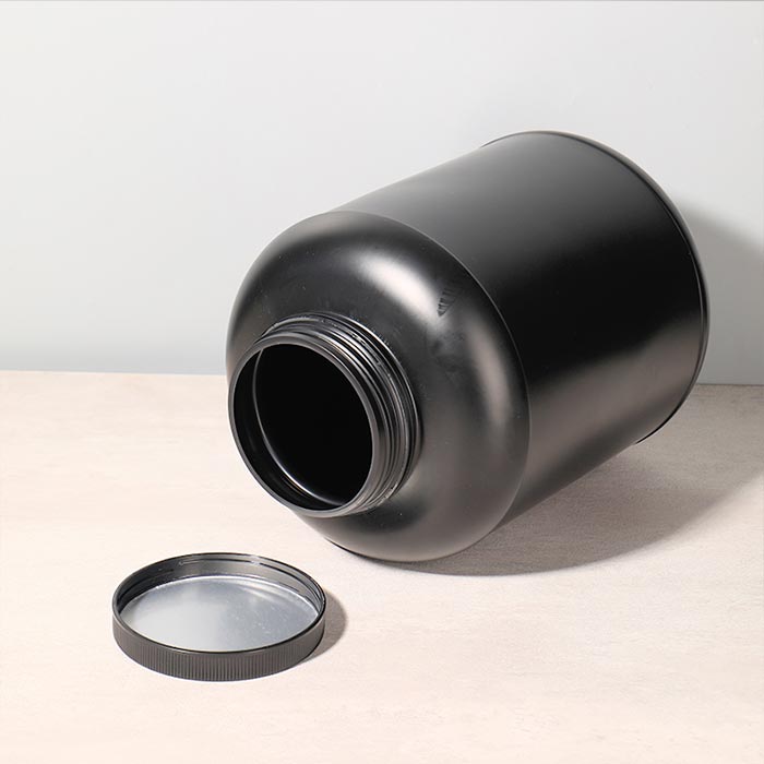 Large Supplement Bottle Black Protein Powder Container Whey Protein Jar ...